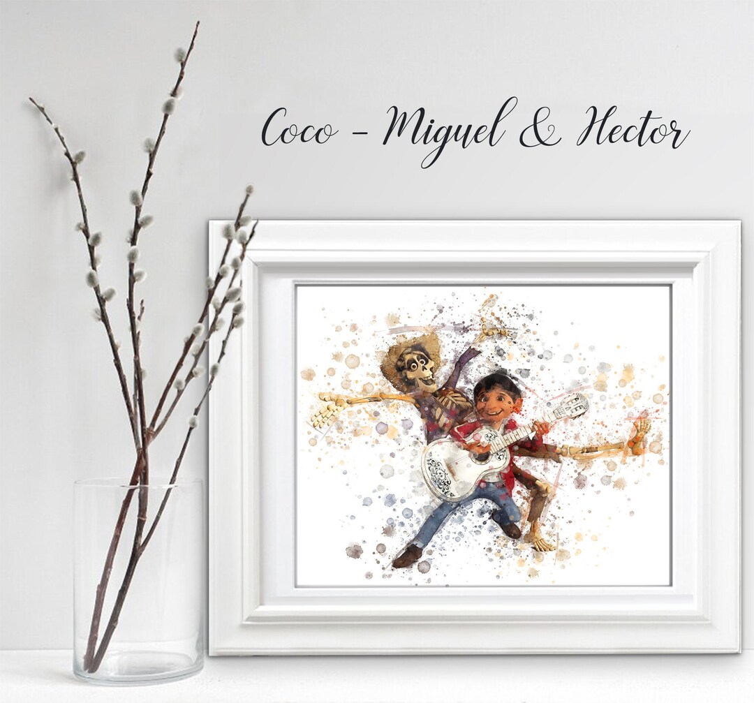 Digital Print Miguel & Hector Characters From the Movie Coco, Instant ...