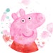 Peppa Pig & Family, George, Mummy Pig, Daddy Pig, Nursery Print ...