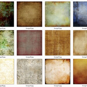 Grunge Digital Paper, Vintage Distressed, Backgrounds, Grunge Texture ...