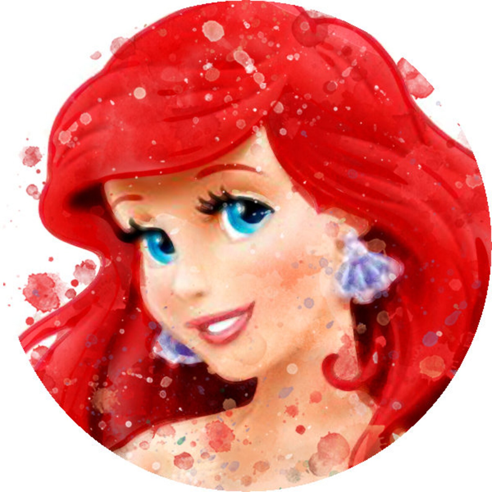 PRINCESS ARIEL Little Mermaid Little Mermaid Print Little | Etsy