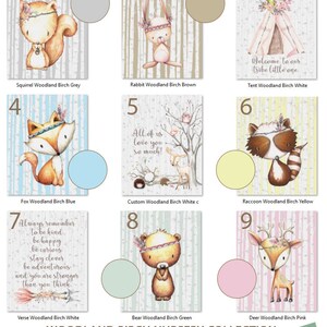 THUMBPRINT GUESTBOOK Printable Sign. Custom Woodland Baby Shower ...