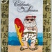 Santa Holiday Surfing Digital Stamp Digi Instant Download - Etsy Australia