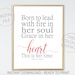 Inspirational Print: Born to Lead...her Time Baby Girl - Etsy