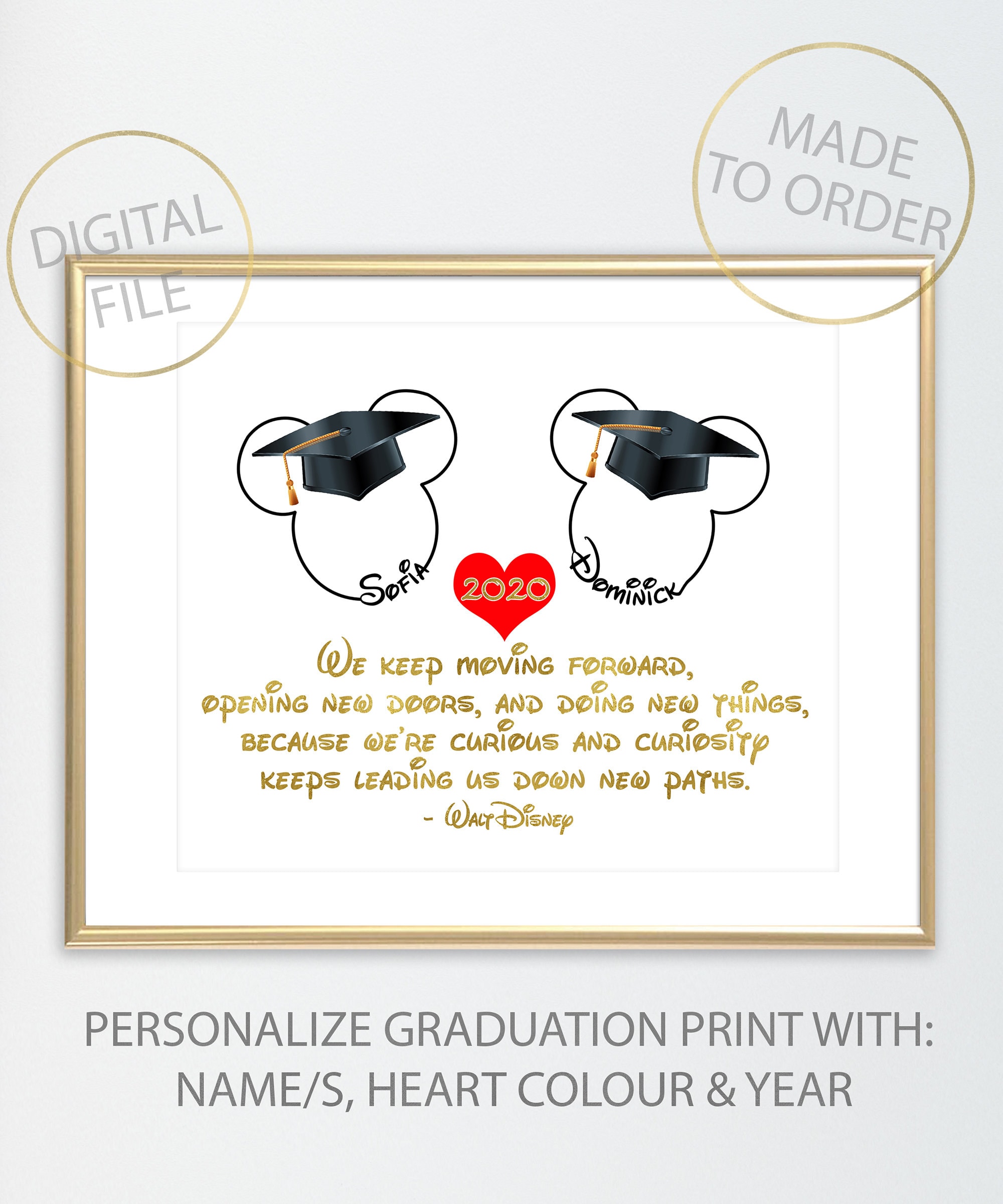 Disney Characters Graduation