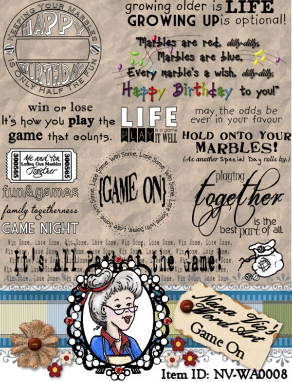 Happy Birthday Clip Art Set // Hand Lettering Word Art // Photoshop ...