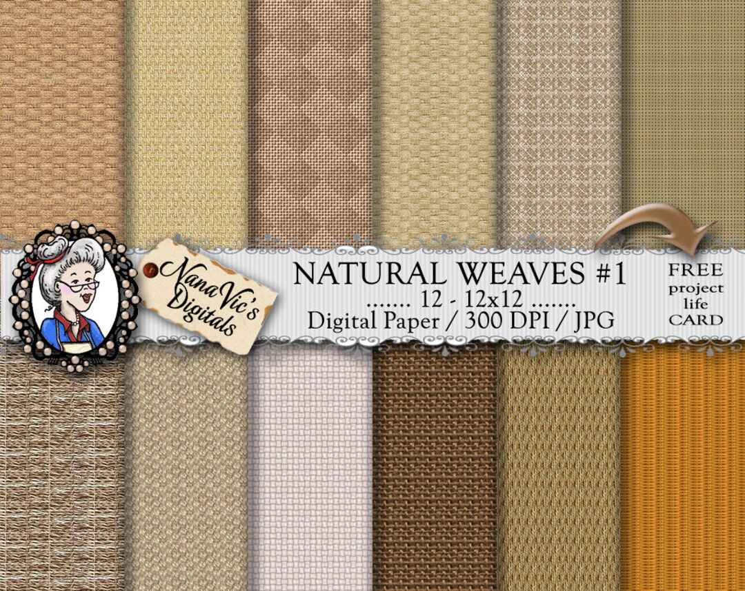 Weave Digital Paper, Basket Weave, Digital Paper, Woven Backgrounds ...