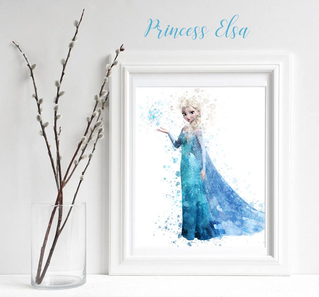 FROZEN ELSA PRINT, Queen Elsa, Princess Elsa, Frozen, Snow Queen ...