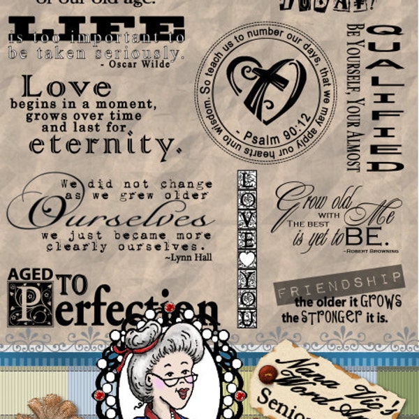 Senior Word Clipart - Etsy