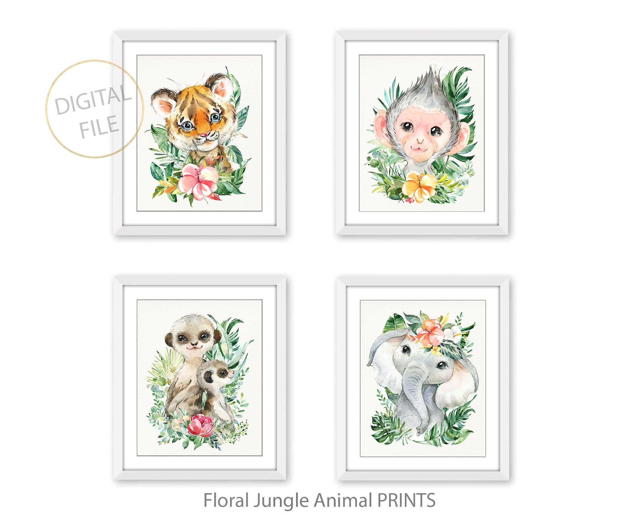 Cute Animal Prints Create Your Own Set 11 Different Safari - Etsy Australia