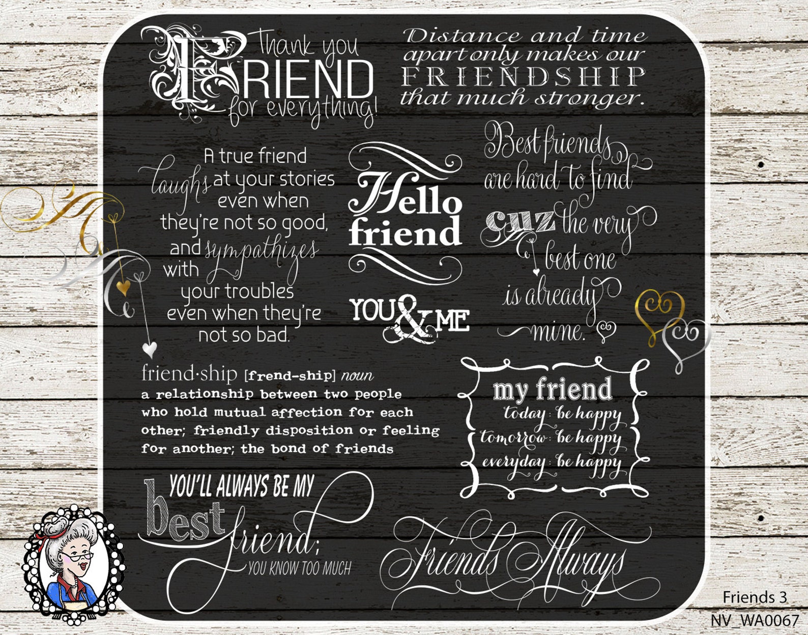 Friends Overlay / Clip Art / Digital Stamp / Word Art / - Etsy Australia