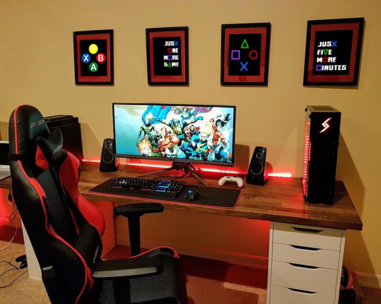 Gaming Wall Art Set of 4 Gaming Prints Set Video Game Print - Etsy