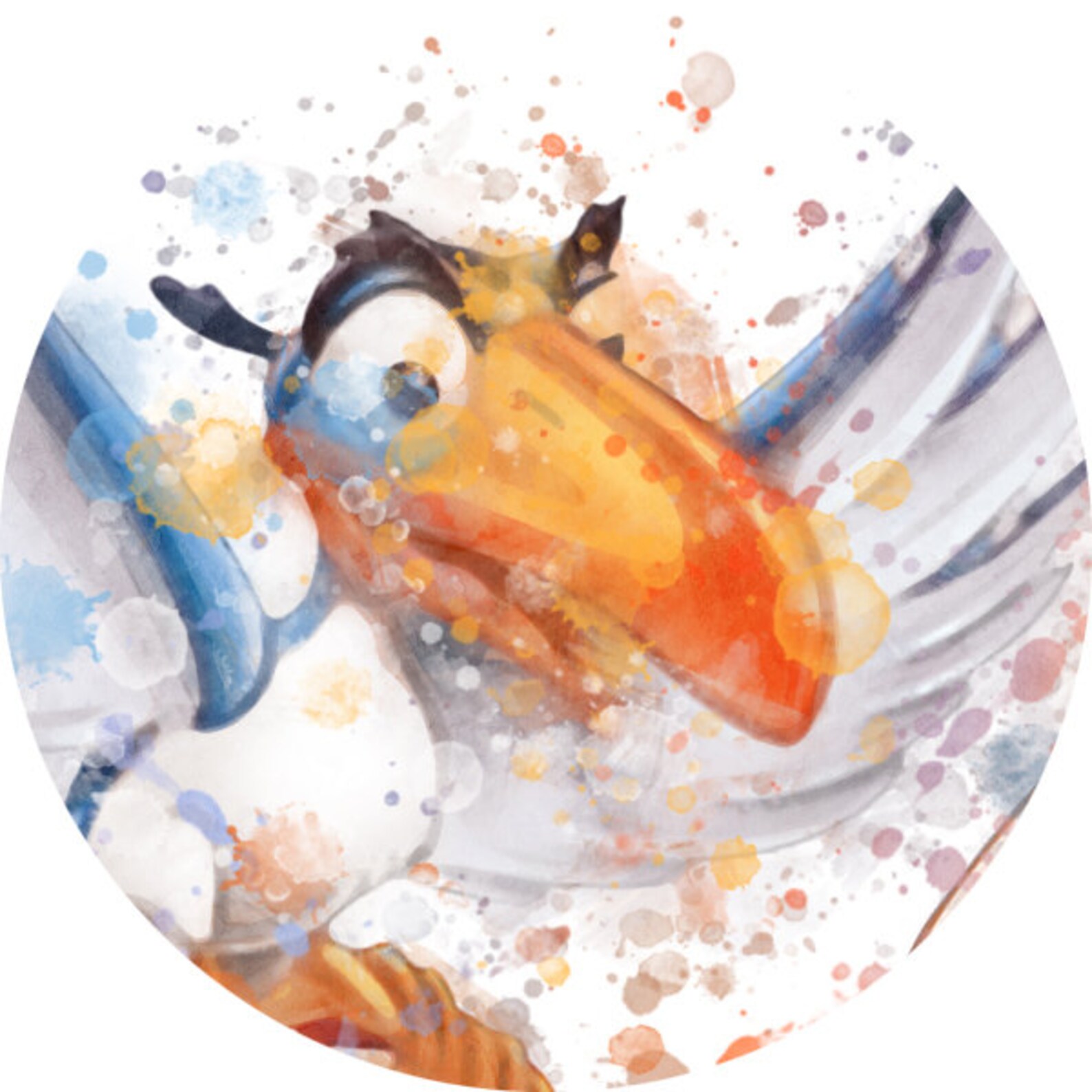Zazu, Pumbaa & Timon the Lion King Watercolor Print, Download Poster ...