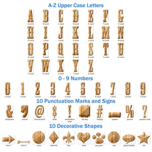 Wood Alphabet Clipart: Digital Wood Alphabet Clip Art, Wood Letters ...