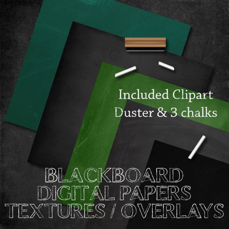Chalkboard Textures / Overlays / Backgrounds DIGITAL PAPER - Etsy Australia