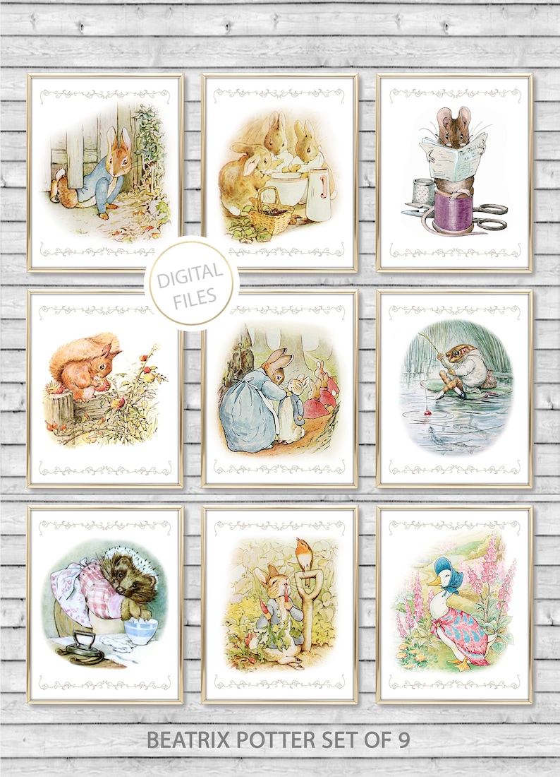 Beatrix Potter Nursery Print 08 Jemima Puddle-duck Playroom | Etsy