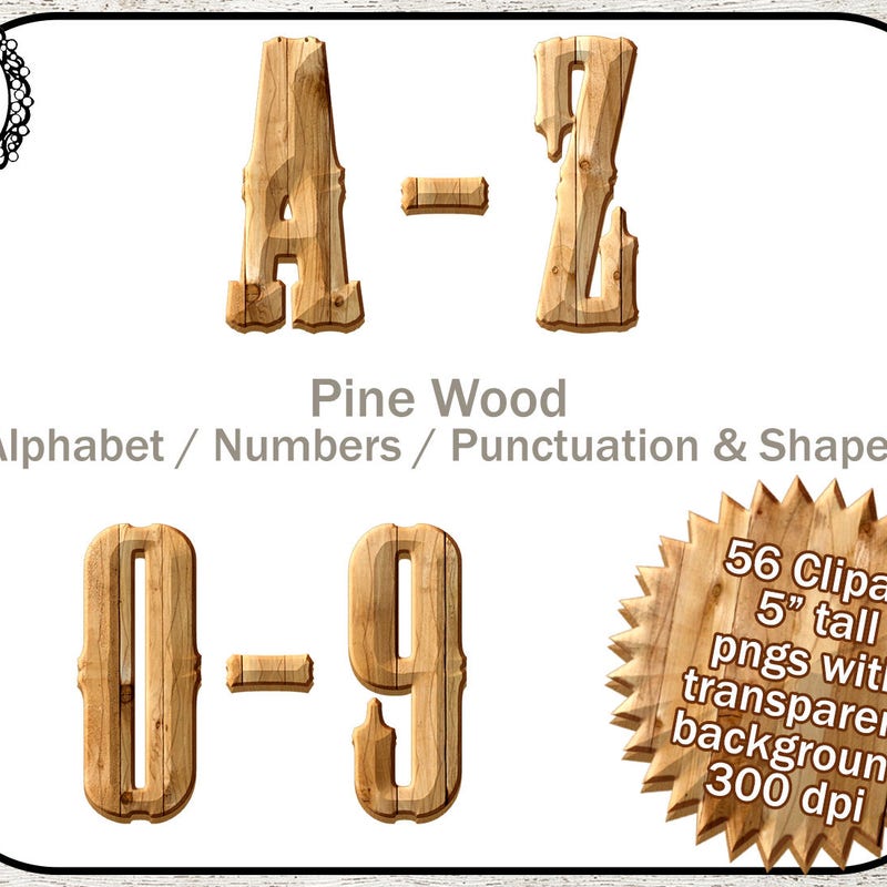 Wood Alphabet - Etsy