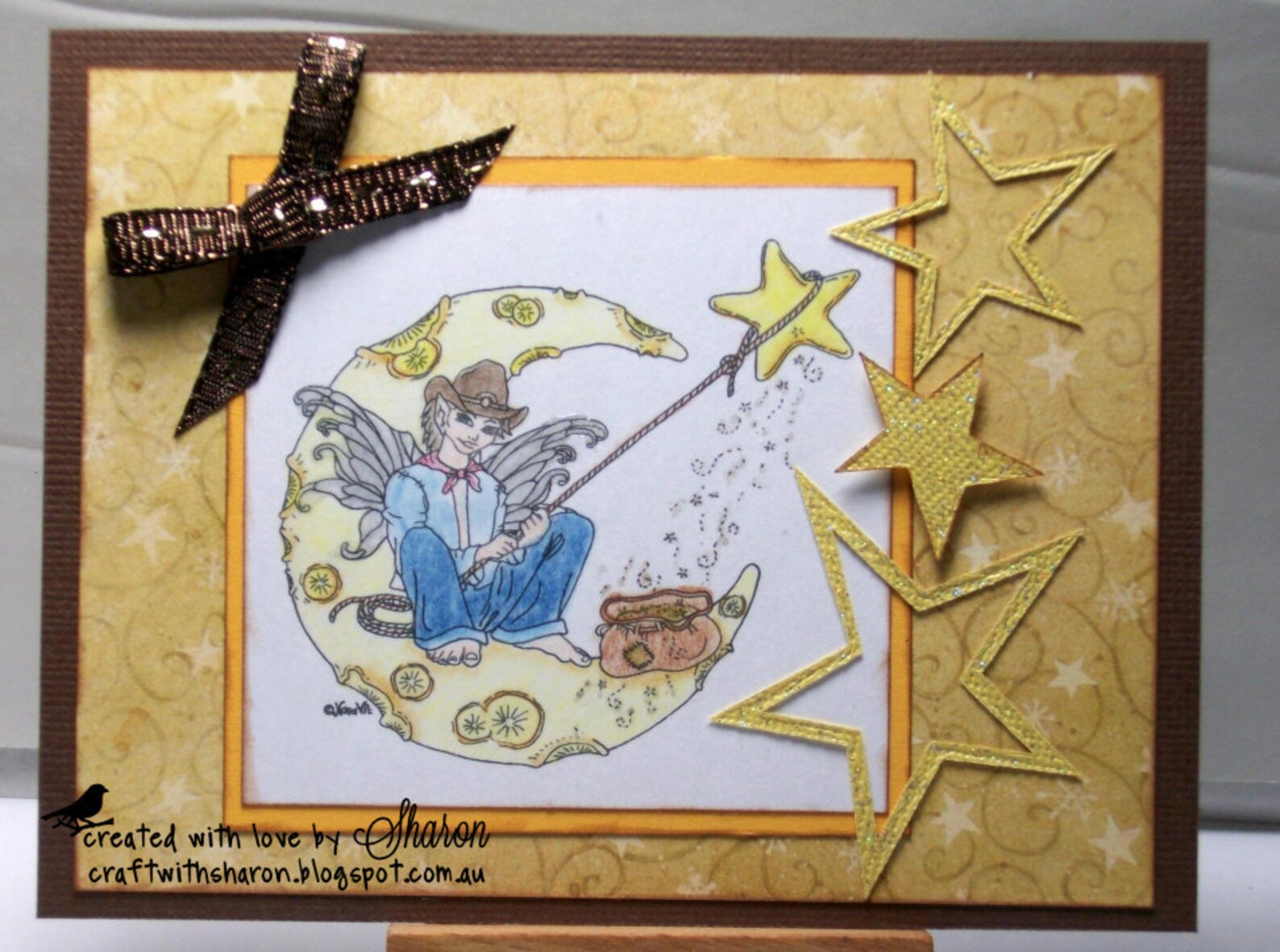 Stardust Cowboy Digital Stamp Digi Fairy on the Moon - Etsy Australia
