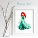 PRINCESS ARIEL Little Mermaid Little Mermaid Print - Etsy