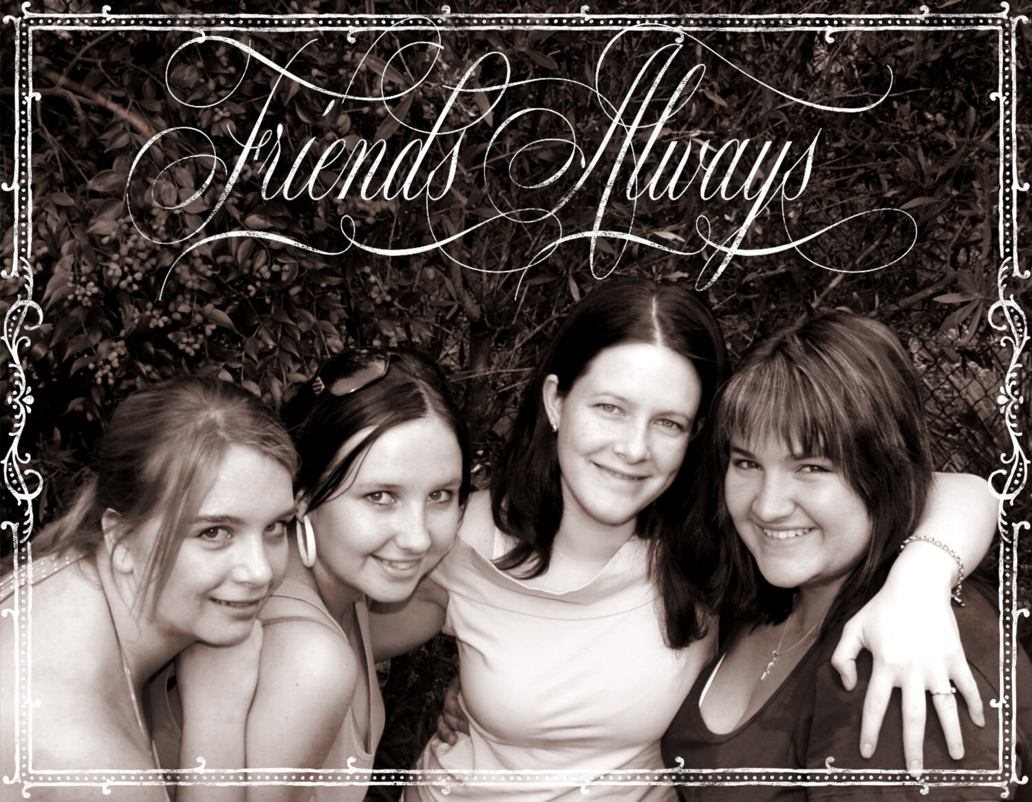 Friends Overlay / Clip Art / Digital Stamp / Word Art / Scrapbooking ...