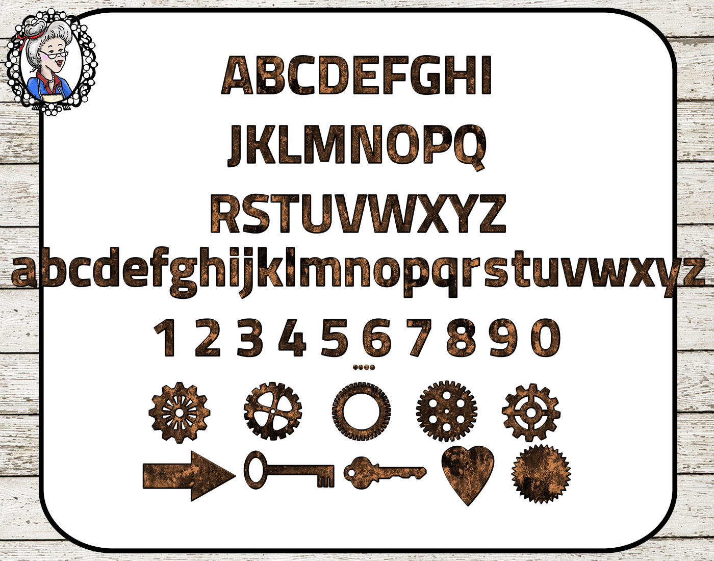 Steampunk Alphabet Clipart: Digital Alphabet Clip Art, Steampunk ...