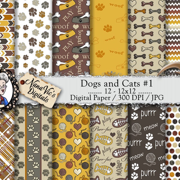 Pet Digital Paper - Etsy