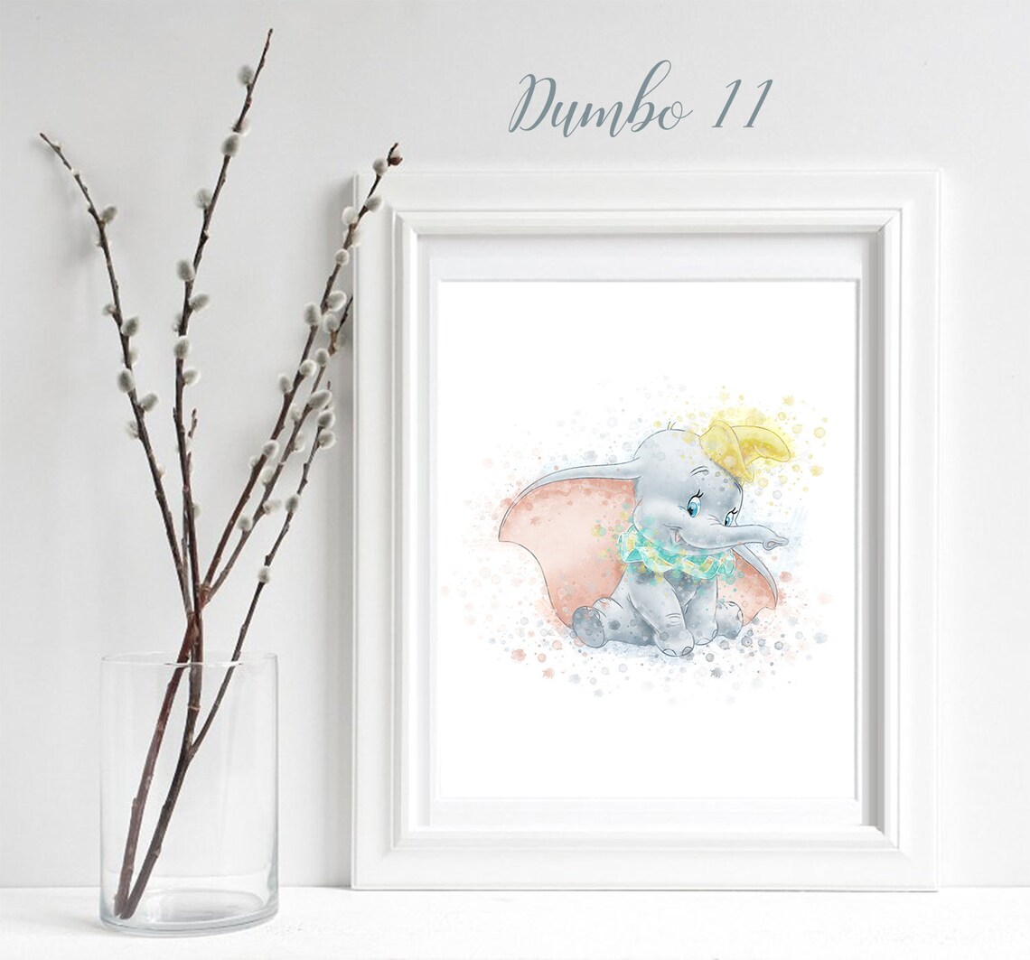 Dumbo 11 Pastel Teal Collar Instant Download Dumbo Poster - Etsy Australia