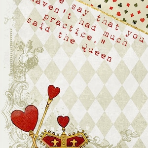 Alice in Wonderland Digital Papers 1: Printable Collage Sheet, Toile ...