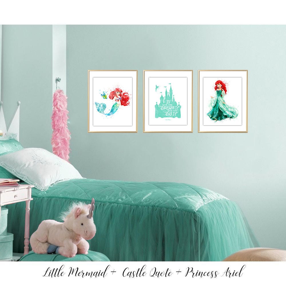 LITTLE MERMAID, Princess Ariel, Little Mermaid Print, Little Mermaid ...