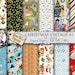 Christmas Vintage 1 Digital Paper Santa Reindeer Children - Etsy Australia