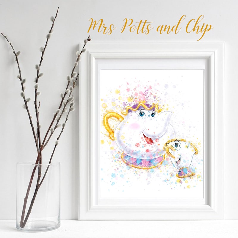 Mrs Potts Print - Etsy
