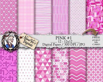 BALLERINA Digital paper ballet dance digital paper in pink