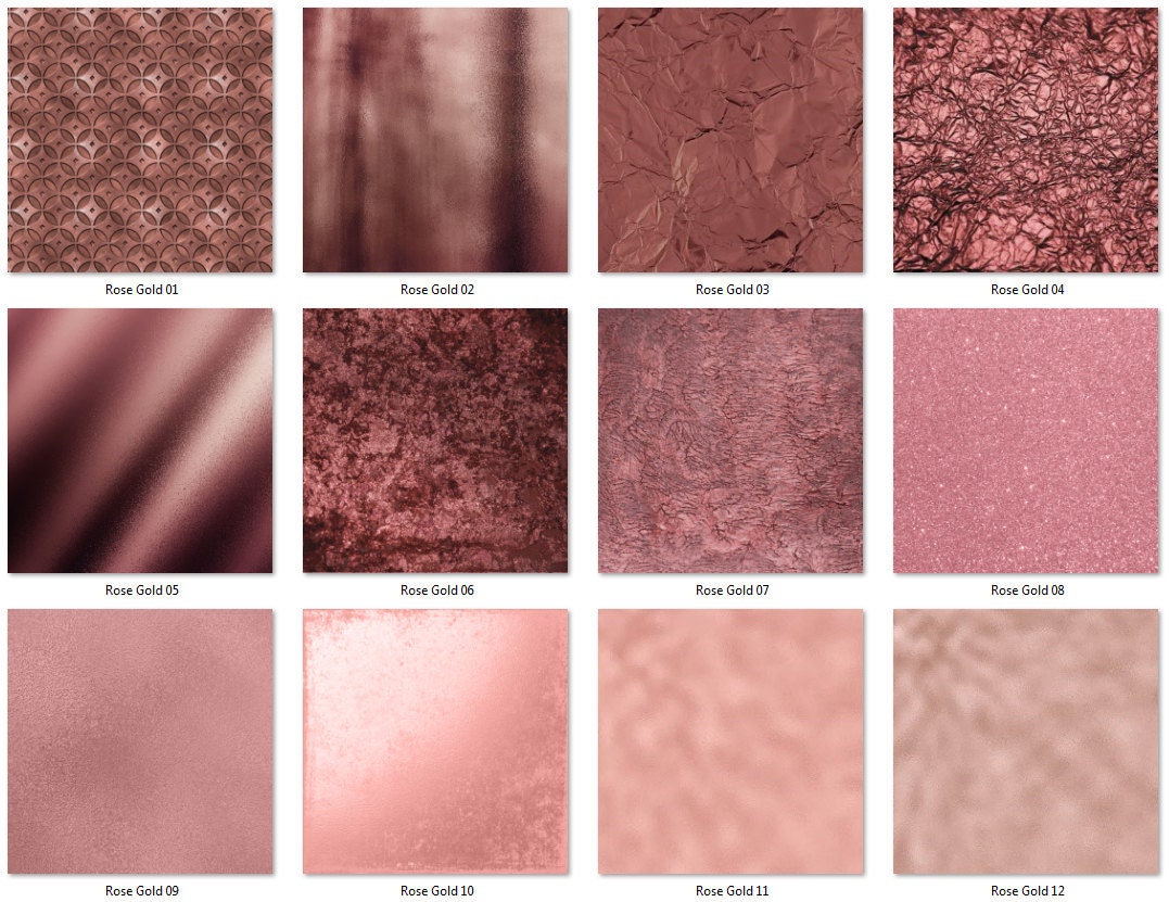 Rose Gold Digital Paper: Rose Gold Backgrounds Metallic Rose - Etsy ...