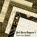ART DECO Digital Paper: Black & White Gold Art Deco Great Gatsby, Art ...