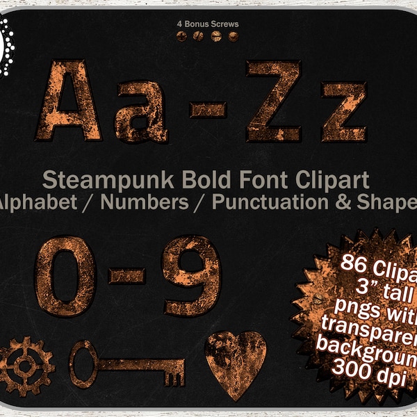 Steampunk Letters - Etsy