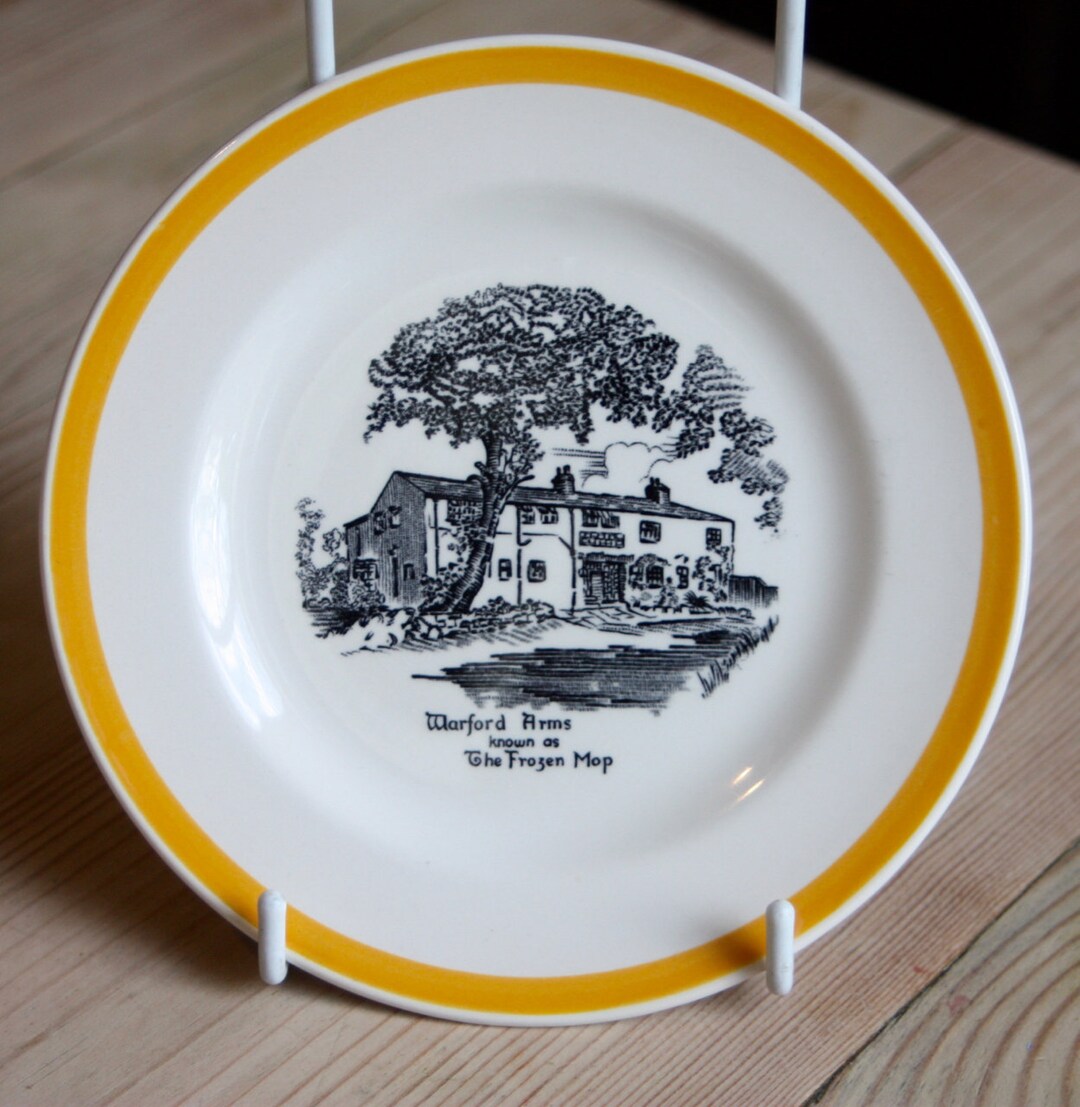 A Midcentury Solian Ware Plate Made by Simpson Potteries of Cobbridge ...