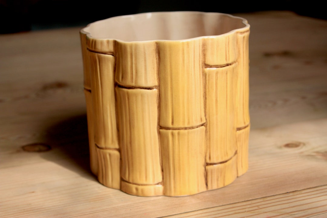 A Midcentury Ceramic Bamboo Planter Made by Sylvac. - Etsy UK