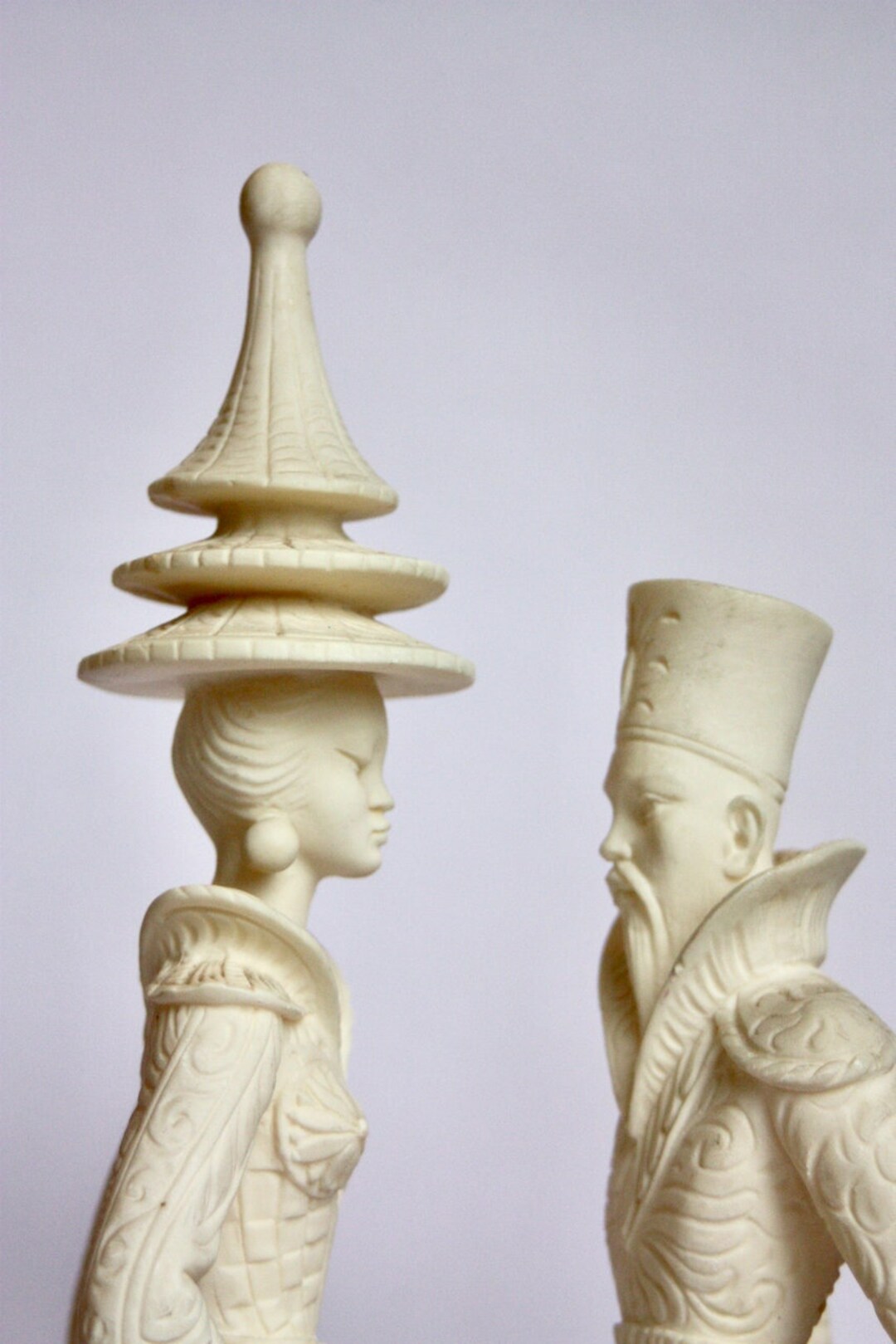 An Elaborately Dressed Pair of Alabaster Figurines, Signed A Gianelli ...