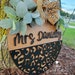 Leopard Teacher Door Hanger / Teacher Gift / Personalized Teacher Sign ...