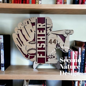 Personalized Baseball Sign / Baseball Trophy Plaque / Custom Senior ...