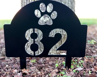 Lamp Post House Number Sign | Etsy