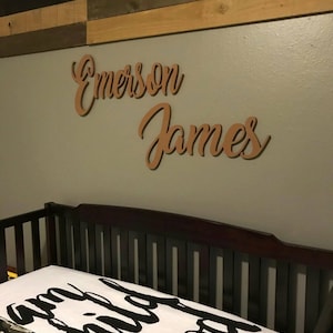 Nursery Wall Hanging / Personalized Name Nursery Sign / Wood - Etsy