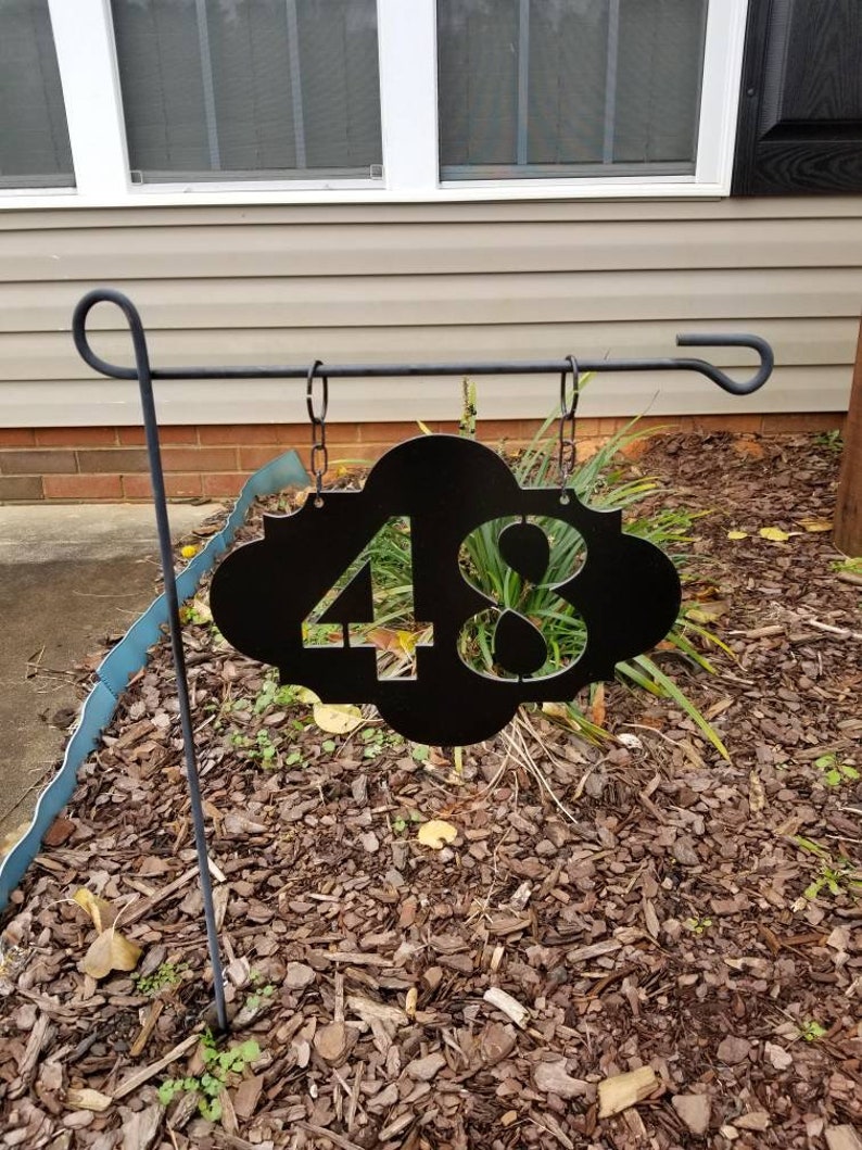 Acrylic Lamp Post Sign | Lamp Post Address Plaque | House Number Sign ...