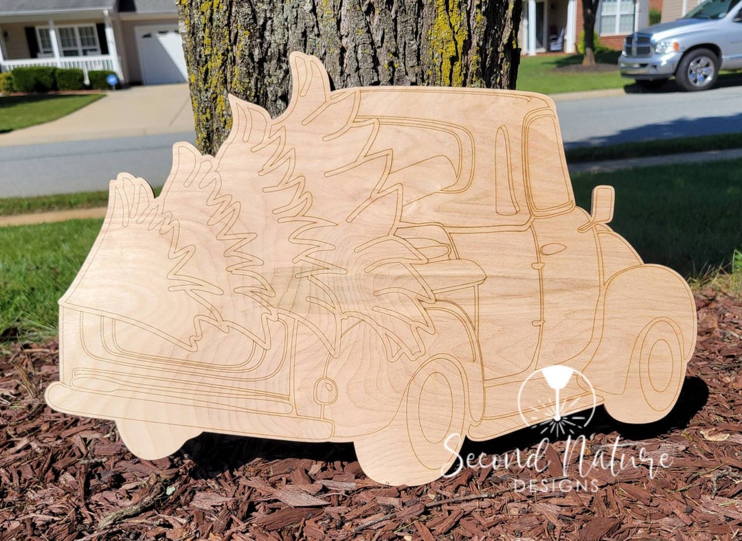 UNFINISHED Christmas Tree Truck Blank / Old Truck Wood Blank/ Unpainted ...