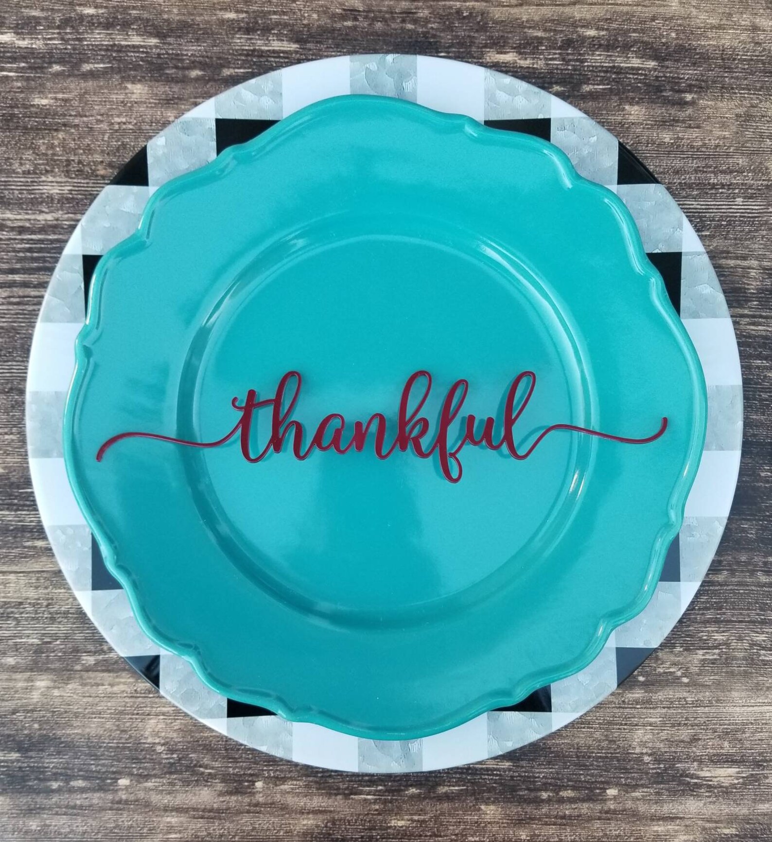Thanksgiving Plate Words Fall Plate Decor Plate | Etsy