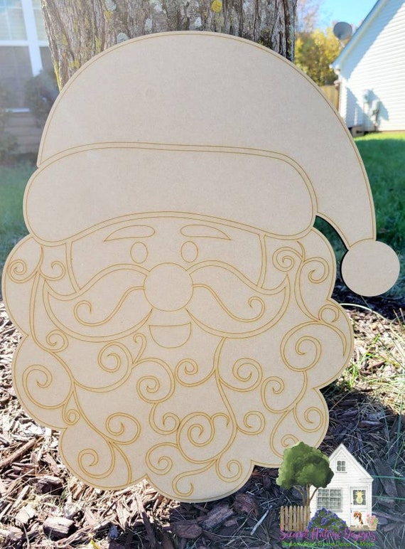UNFINISHED Santa Blank / Santa Wood Blank/ Unpainted Christmas | Etsy