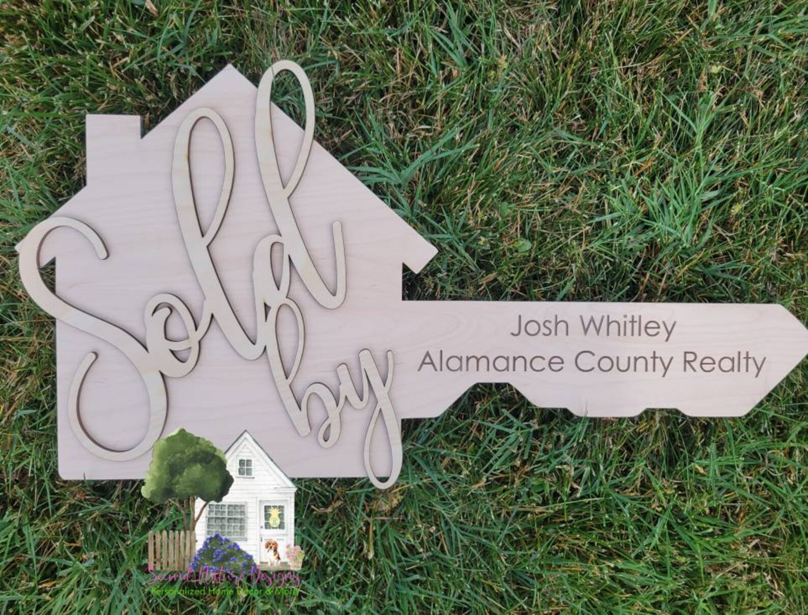 UNFINISHED Personalized Wood Realtor Sign / Wooden Real Estate - Etsy