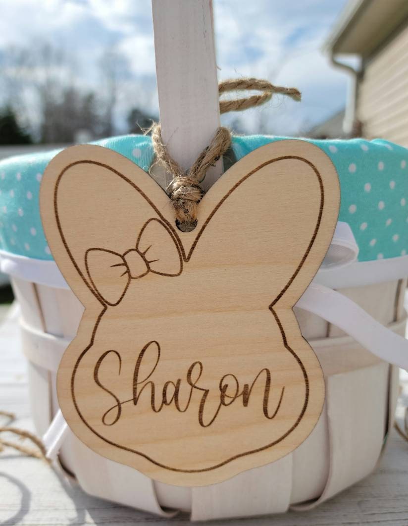 Easter Basket Names / Easter Basket Name Tags / Bunny Name - Etsy UK