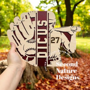 Personalized Baseball Sign / Baseball Trophy Plaque / Custom Senior ...