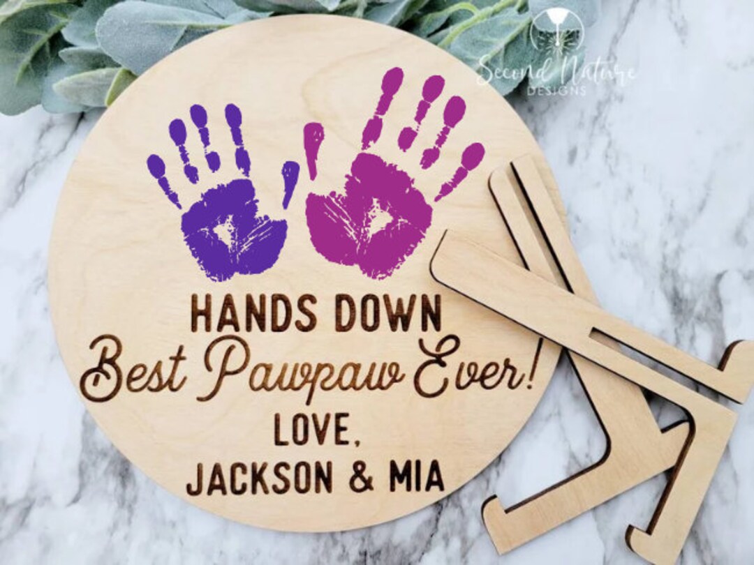 Best Dad Ever Sign / Father's Day Handprint Craft / DIY Father's Day ...