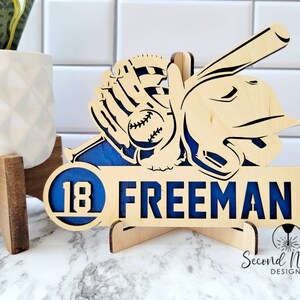 Personalized Baseball Sign / Baseball Trophy Plaque / Custom Senior ...